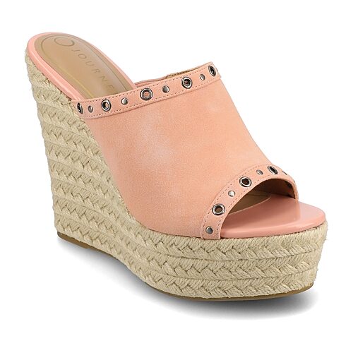 Click here for Journee Collection Womens Yari Wedge Sandals  8 Me... prices