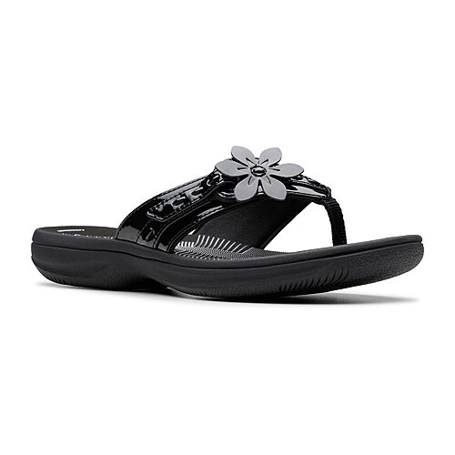 Click here for Clarks Cloudsteppers Womens Breeze Opal Flip-Flops... prices