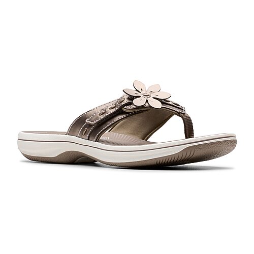 Click here for Clarks Cloudsteppers Womens Breeze Opal Flip-Flops... prices