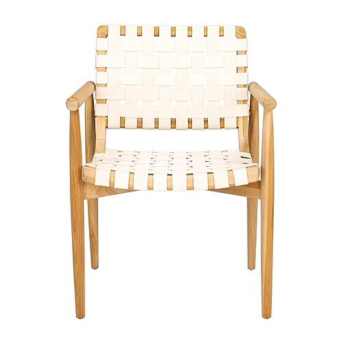 Click here for Safavieh Dionne Accent Chair - White / natural tea... prices