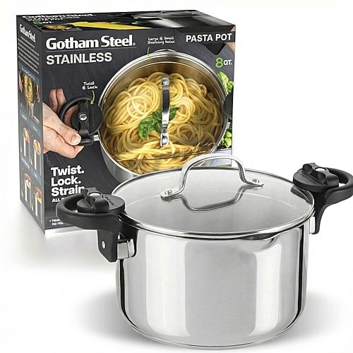 Click here for Gotham Steel Tri-Ply 2-pc. Stainless Steel Pasta P... prices