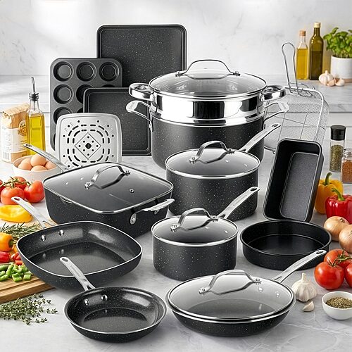 Click here for Granitestone 20-pc. Non-Stick Cookware Set  One Si... prices