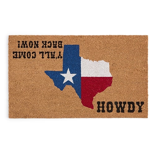 Click here for Layerings Texas Doormat  One Size  Brown prices