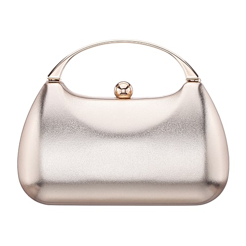 Click here for N By Nina Curved Metallic Minaudiere Evening Bag... prices