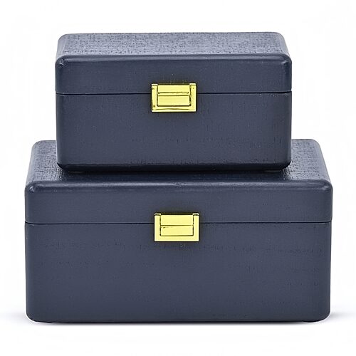Click here for Cheungs Boxes With Gold Handles Espresso Jewelry O... prices