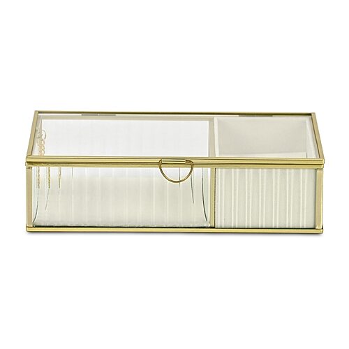 Click here for Cheungs Glass Box With Two Padded Compartments Jew... prices
