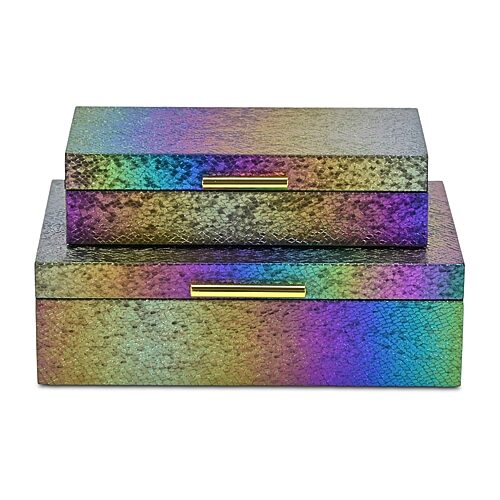 Click here for Cheungs Rainbow Seascale Pattern Box Set With Gold... prices