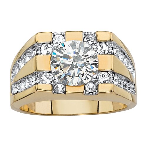 Click here for Mens 2 CT. T.W. Cubic Zirconia 14K Gold Over Brass... prices