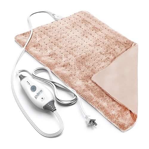 Pure Enrichment PureRelief Deluxe Heating Pad 12 x 24 - Mauve