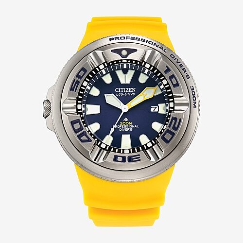 Click here for Citizen Eco-Drive Mens Promaster Dive Yellow Strap... prices