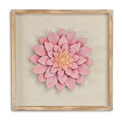 Click here for Cheungs Framed Pink Flower Wood Wall Art  One Size... prices