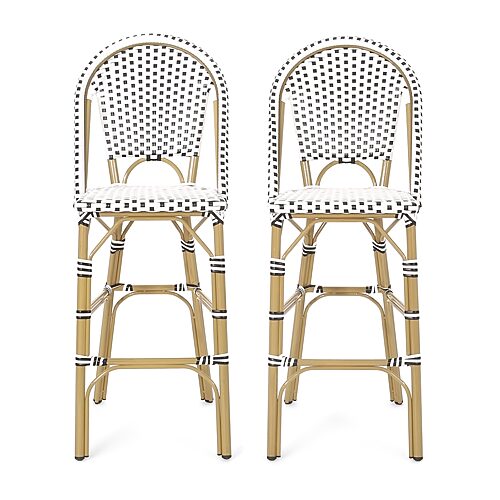 Click here for Kinner 2-pc. Bar Stool  One Size  Black prices