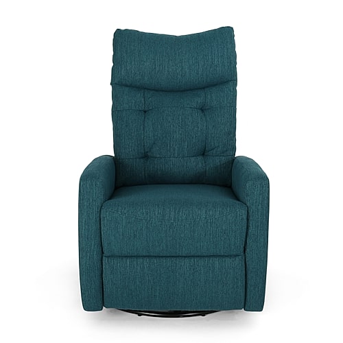 Click here for Woodglen Tufted Track-Arm Recliner  One Size  Blue prices