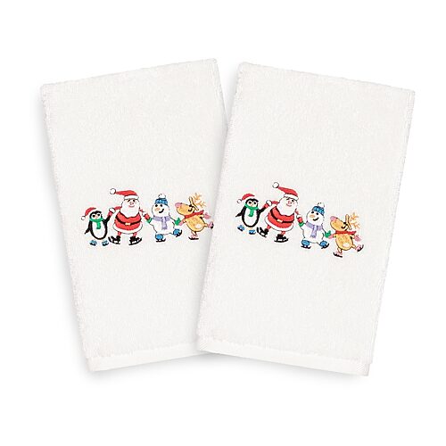 Click here for Linum Home Textiles Christmas Skating Party Hand T... prices