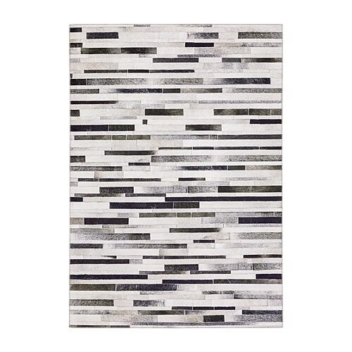 Click here for Covington Home Marcel Faux Hide Geo Stripes Indoor... prices