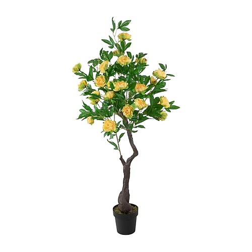 Click here for Northlight 63in Yellow And Green Peony Flower Arti... prices