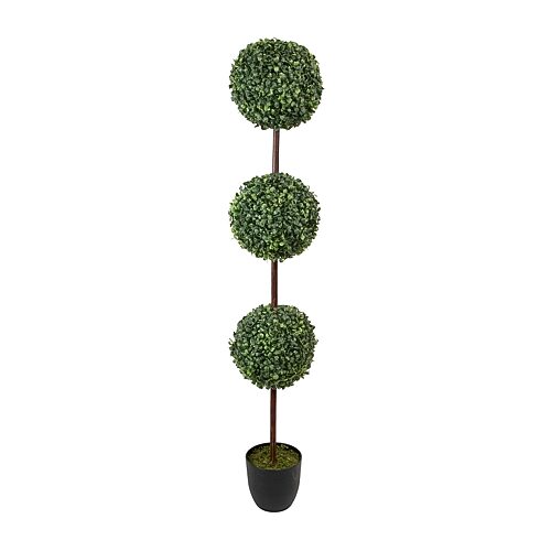 Click here for Northlight 4ft Two-Tone Boxwood With Round Pot Art... prices