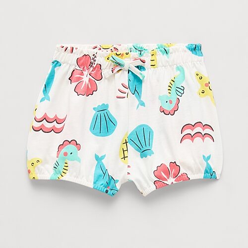 Click here for Okie Dokie Baby Girls Pull-On Short  9 Months  Whi... prices