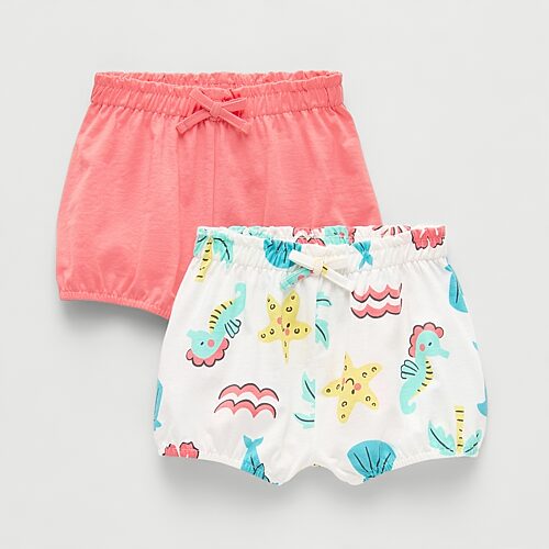 Click here for Okie Dokie Baby Girls 2-pc. Pull-On Short  Newborn... prices