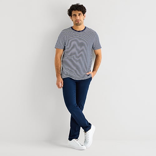 Click here for St. Johns Bay Stretch Chino Mens Slim Fit Flat Fro... prices