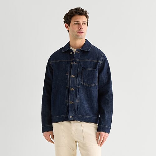 Click here for mutual weave Mens Denim Jacket  Large  Blue prices