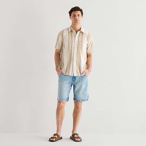 Click here for mutual weave Mens 11 1 Pair Denim Short  40  Blue prices