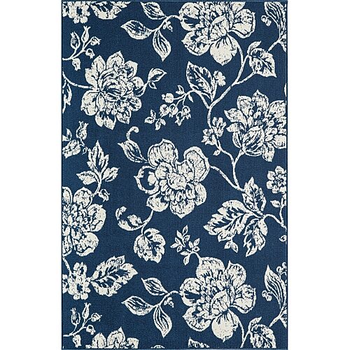 Click here for Momeni Baja Floral Rectangle Rugs  One Size  Blue prices