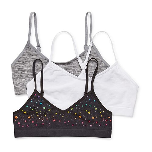 Click here for Maidenform Big Kid Girls Multi-Pack 3-pc. Bralette... prices