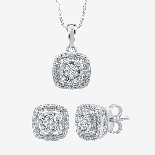 Click here for Womens 1/10 CT. T.W. Natural White Diamond Sterlin... prices