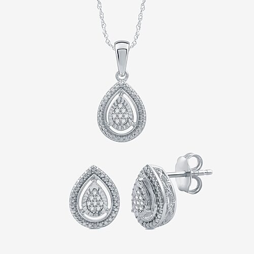 Click here for Womens 1/10 CT. T.W. Natural White Diamond Sterlin... prices