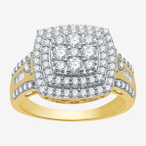 Click here for Womens 1 CT. T.W. Natural White Diamond Sterling S... prices
