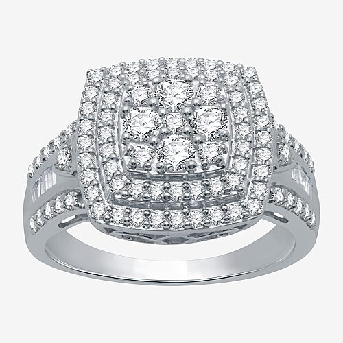 Click here for Womens 1 CT. T.W. Natural White Diamond Sterling S... prices