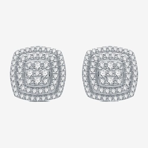 Click here for 1/2 CT. T.W. Natural White Diamond Sterling Silver... prices