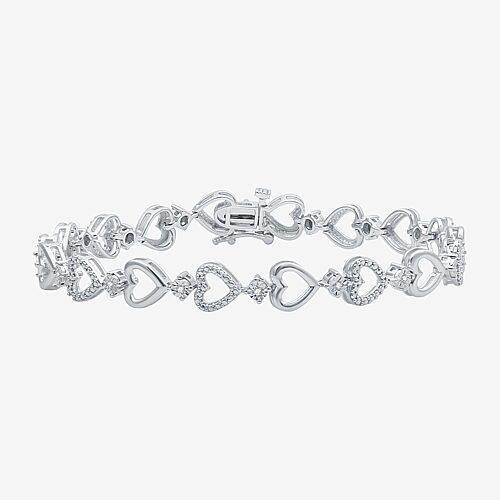 Click here for Womens 1/10 CT. T.W. Natural White Diamond Sterlin... prices