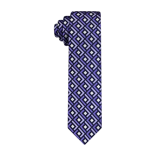 Click here for J. Ferrar Geometric Tie  One Size  Purple prices