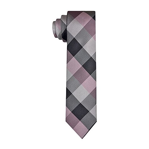 Click here for J. Ferrar Plaid Tie  One Size  Silver prices