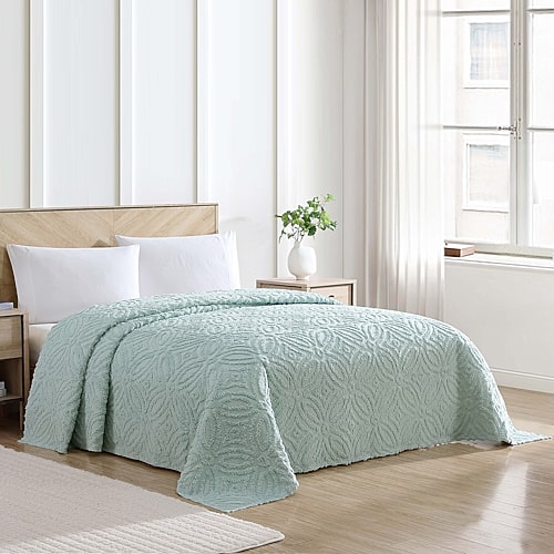 Click here for Beatrice Home Fashions Wedding Ring Chenille Bedsp... prices