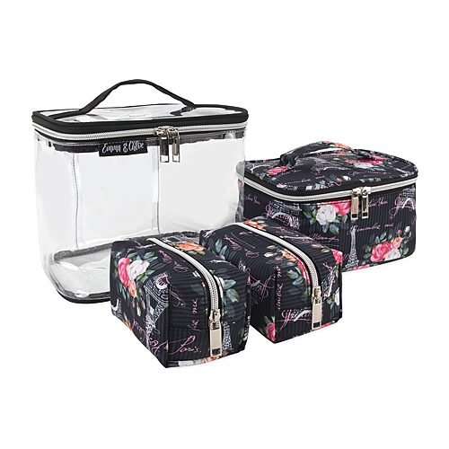 Click here for Emma & Chloe 4-pc.Travel Cosmetic Bag Train Set  O... prices
