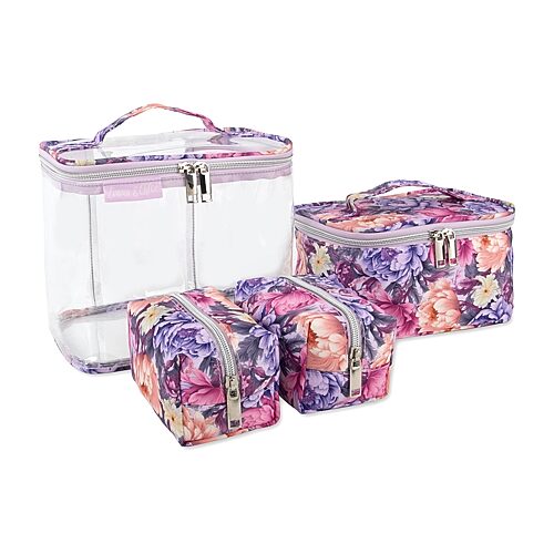 Click here for Emma & Chloe 4-pc.Travel Cosmetic Bag Train Set  O... prices