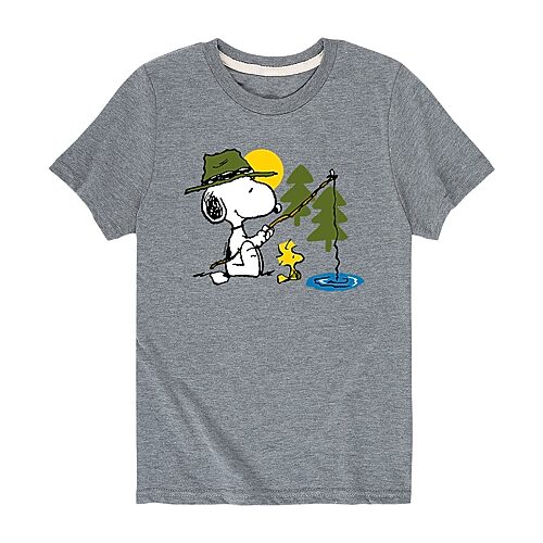Click here for Camping Fishing Little & Big Kid Boys Crew Neck Sh... prices