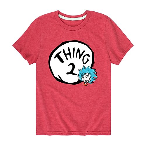 Click here for Dr. Seuss Big Boys Thing 2 Graphic T-Shirt - Red prices