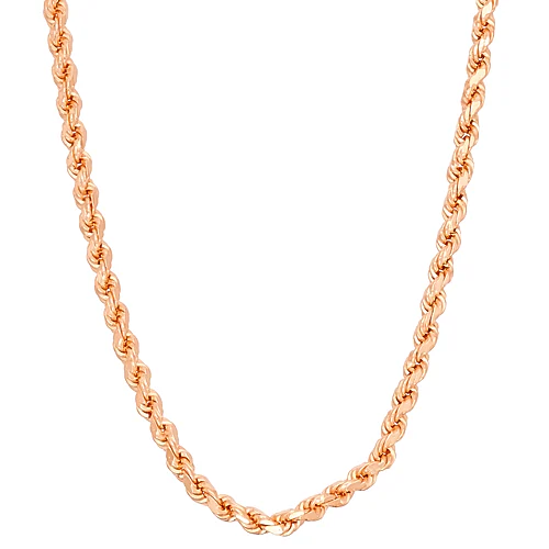 Click here for 14K Gold Over Silver Solid Rope Chain Necklace  On... prices