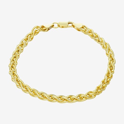 Click here for Made In Italy Mens 14K Gold Over Silver 8 Inch Hol... prices