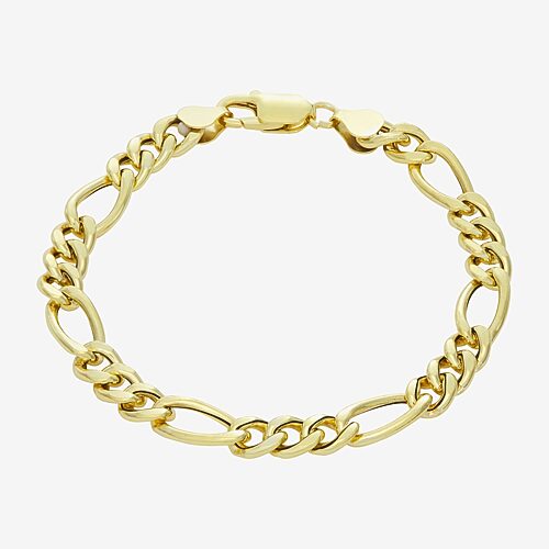 Click here for Made In Italy Mens 14K Gold Over Silver 8 Inch Hol... prices