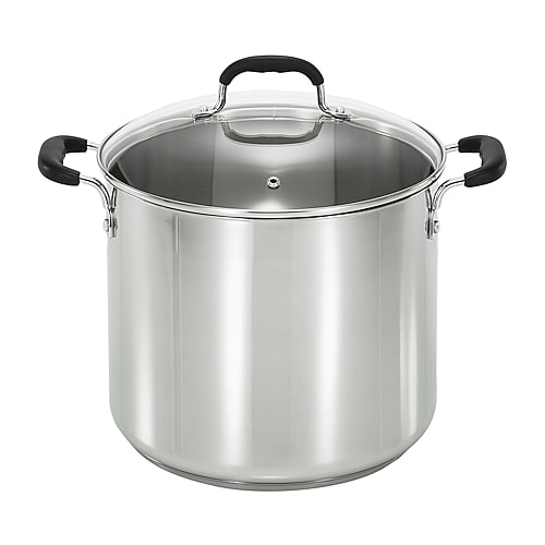 Click here for T-Fal Stainless Steel 12.-qt. Stockpot with Lid  O... prices