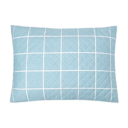 Click here for Fieldcrest Windowpane Pillow Sham  One Size  Blue prices