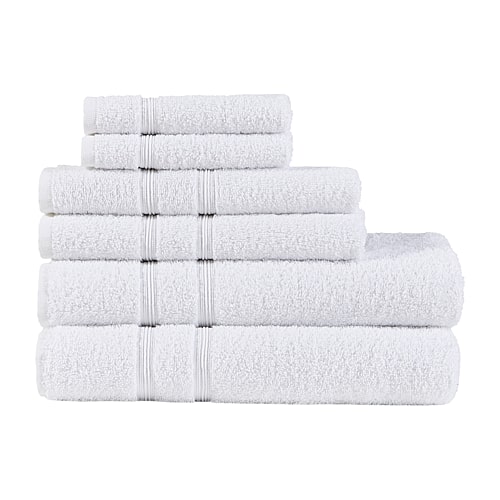 510 Design Aegean 6-Pc. Bath Towel Set - White