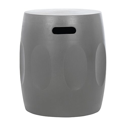 Safavieh Zuri Weather Resistant Cement Side Table  One Size  Gray