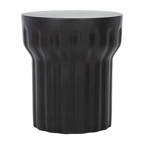 Click here for Vesta Concrete Accent Stool - Black prices