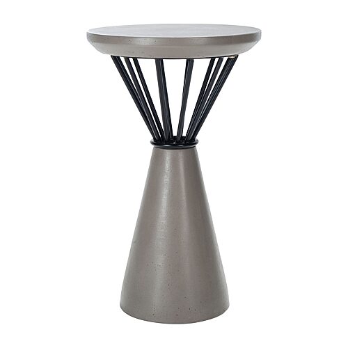 Click here for Akiko Concrete Accent Table - Dark grey prices